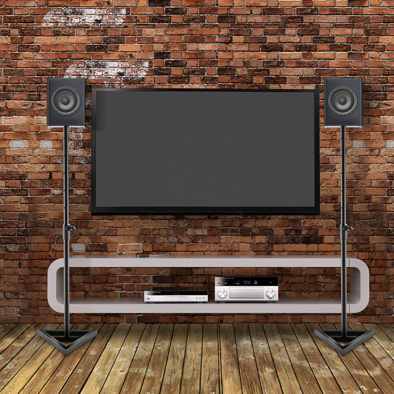 Wrought Studio™ Adjustable Height Speaker Stand & Reviews | Wayfair